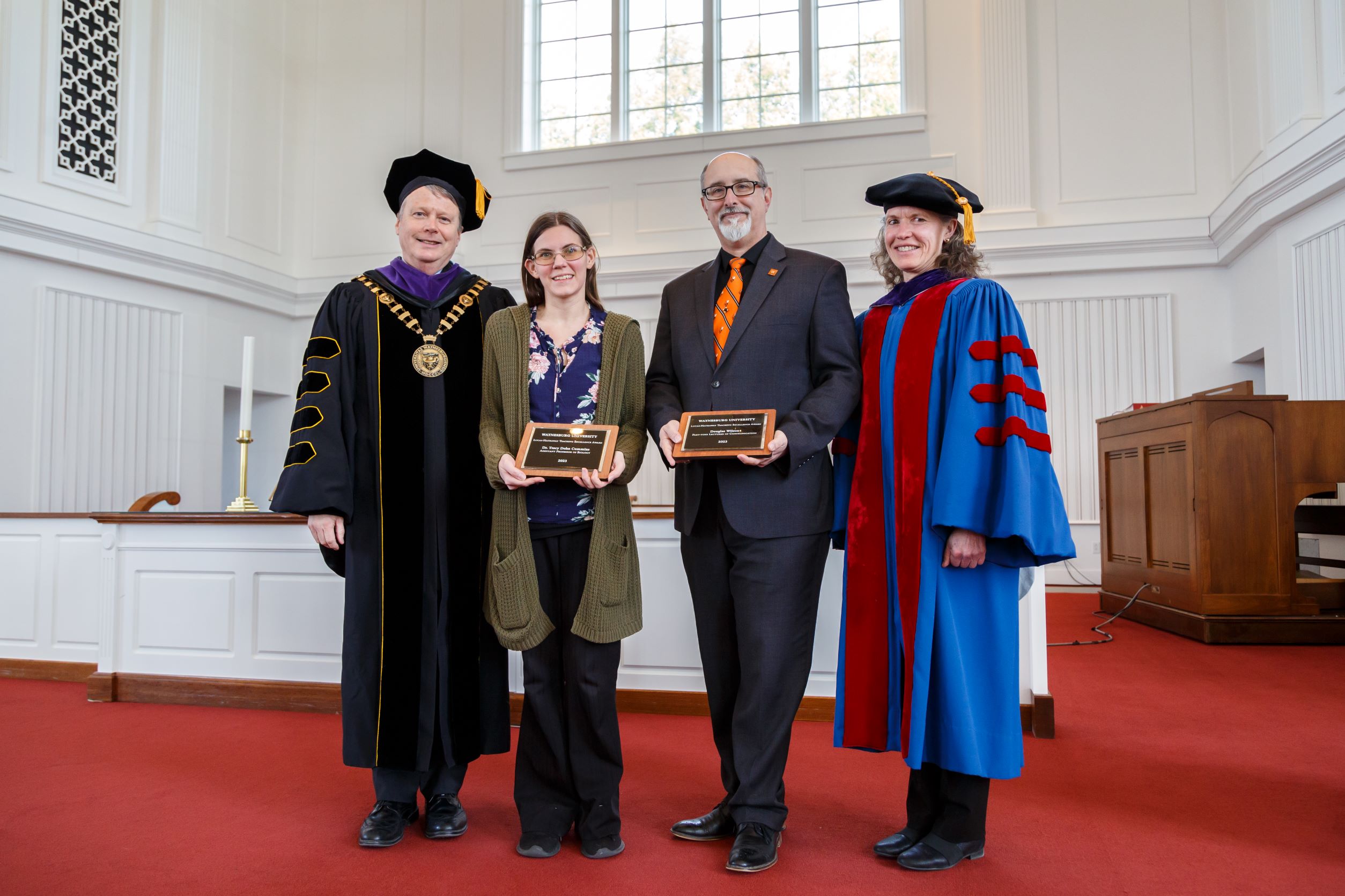 Waynesburg University | Lucas-Hathaway Teaching Awards presented to ...