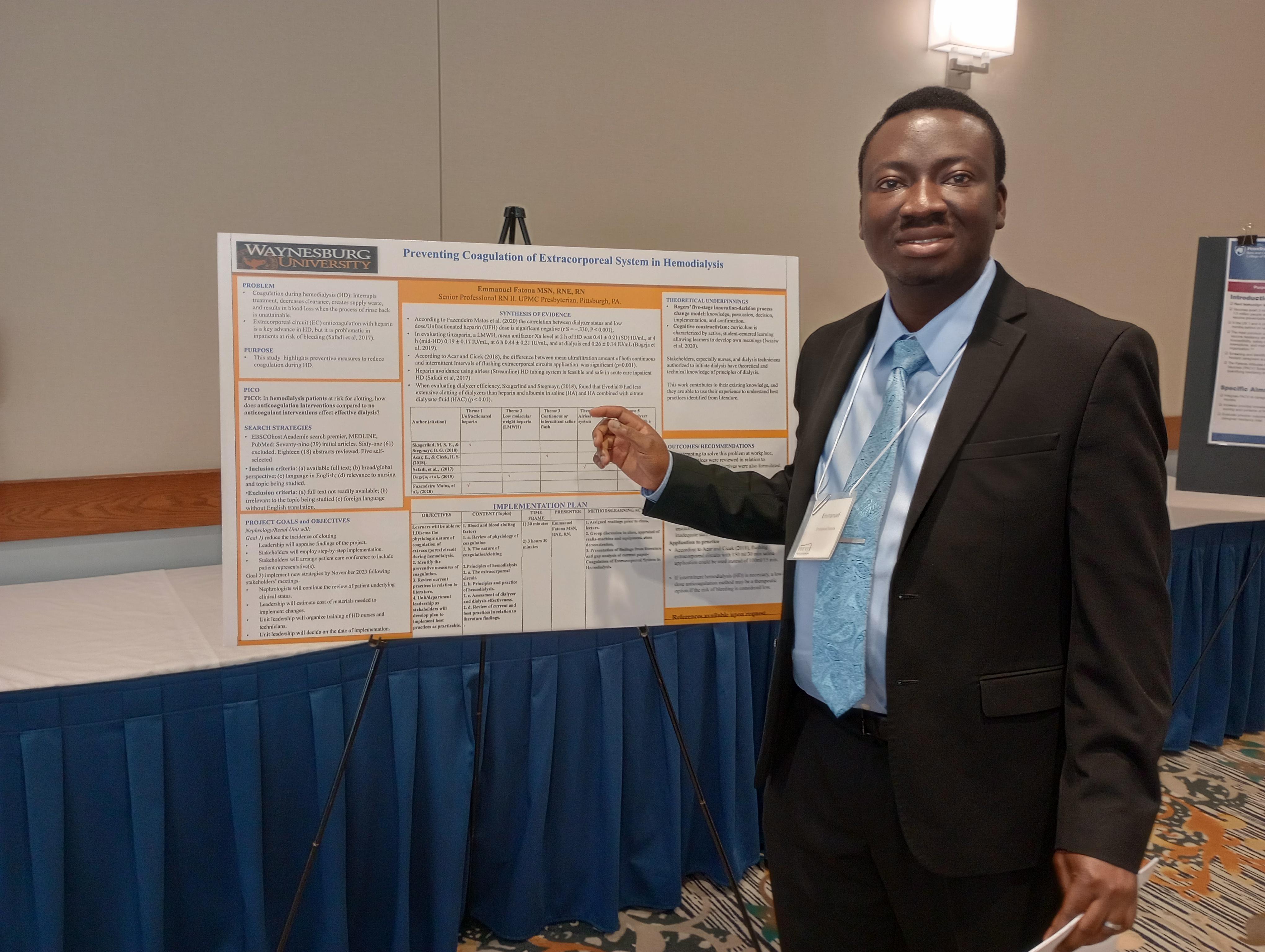 Waynesburg University | Recent MSN graduate presents poster at PHENSA ...